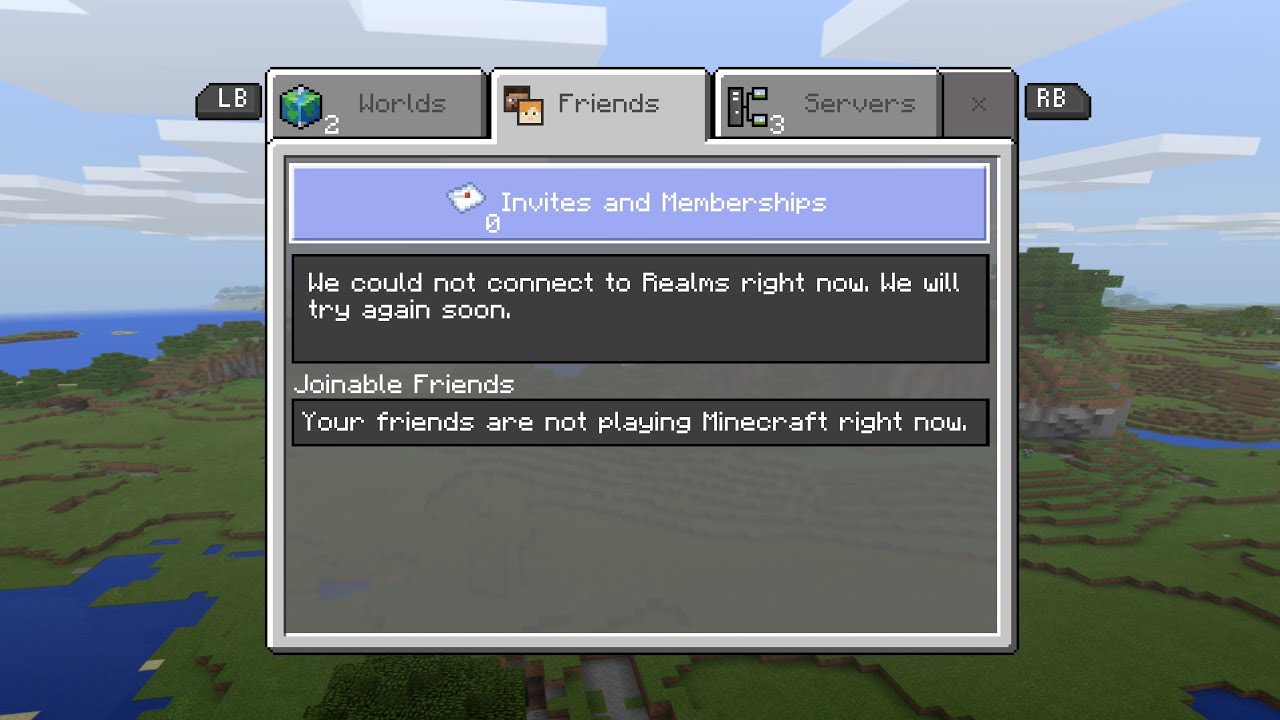 Fix We could not connect to Realms right now. We will try again soon ...