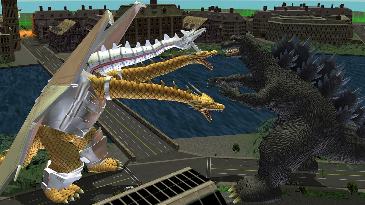Godzilla Destroy All Monsters Melee: Mecha-Ghidorah VS Godzilla 90's ...