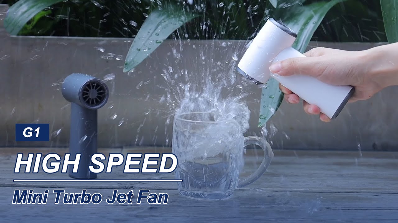 100,000RPM Powerful Blower Handheld Turbo Jet Fan - YouTube