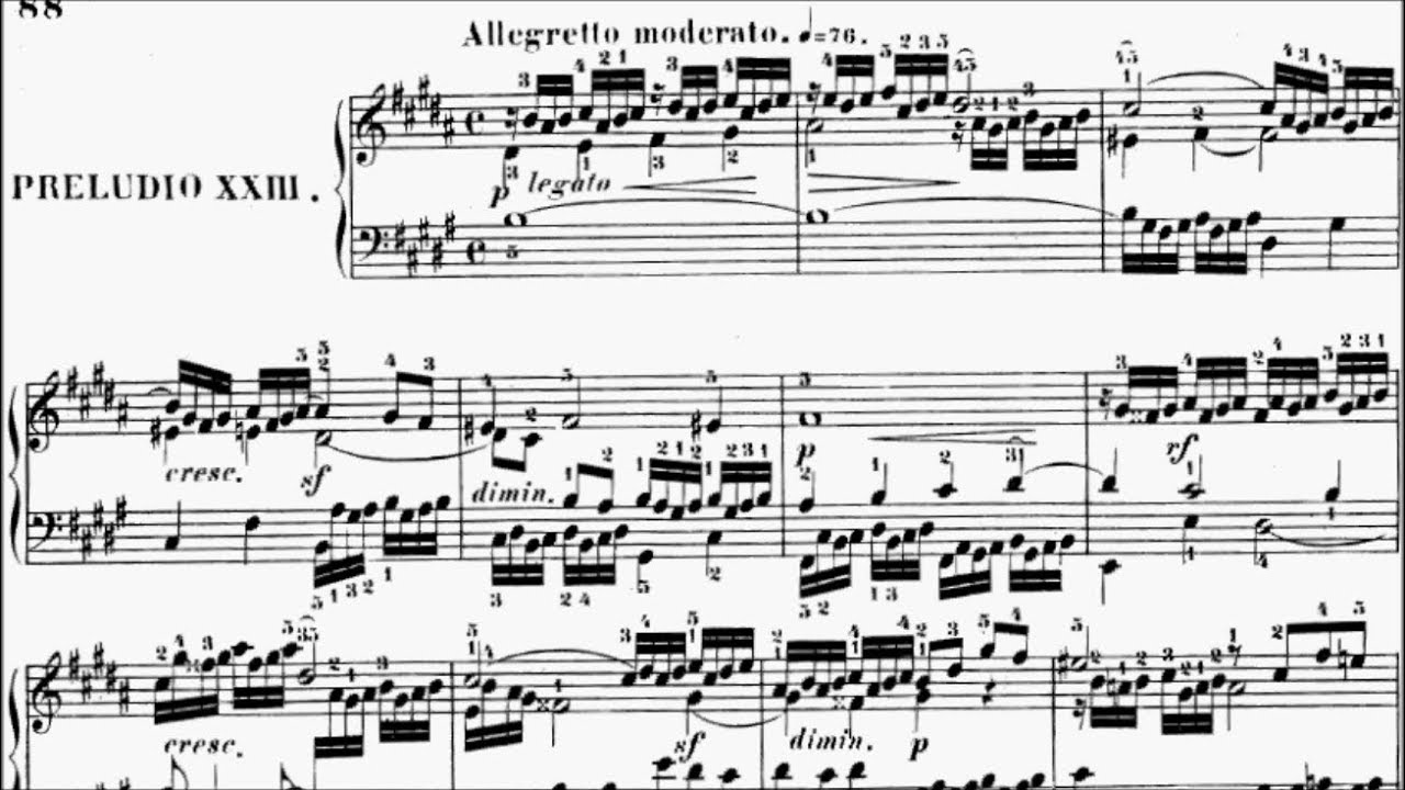 Trinity ATCL Piano Repertoire No.10h Bach Prelude and Fugue Book 1 No ...