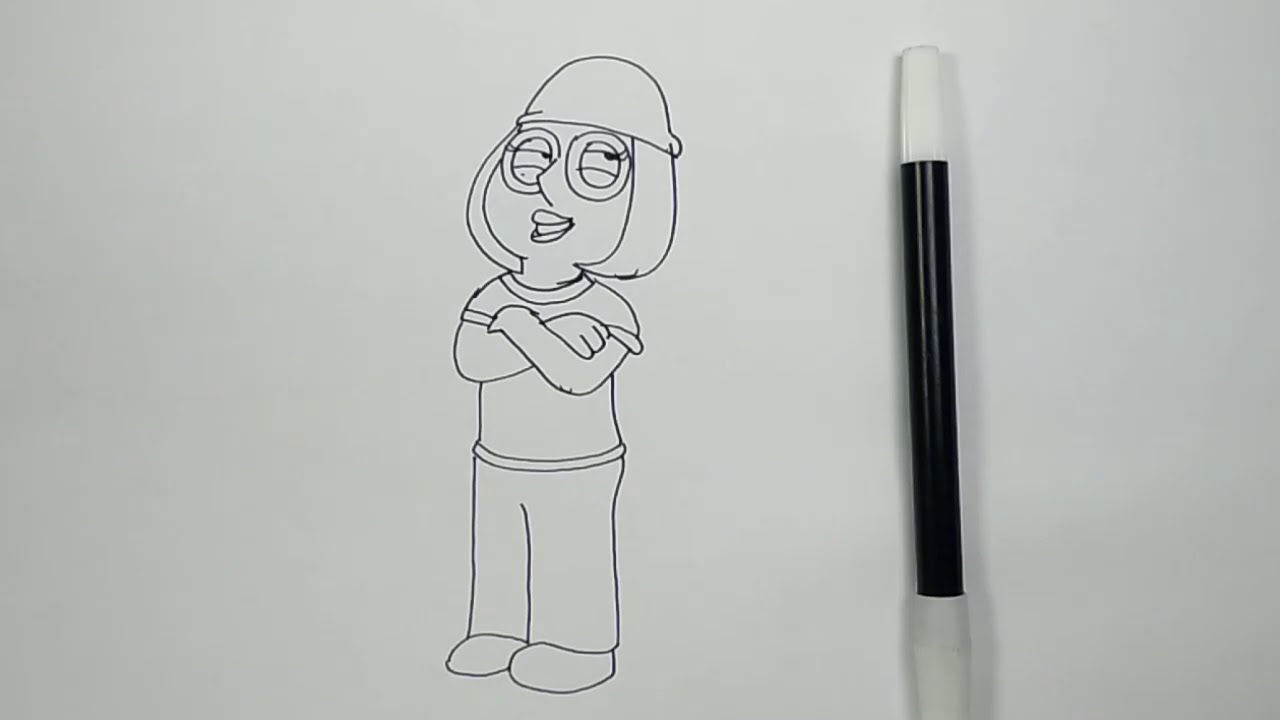 How to Draw meg griffin - YouTube