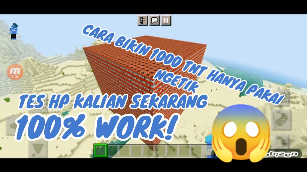 CARA MEMBUAT 1000 TNT DENGAN MENGETIK! #hackminecraft #minecraft #tnt # ...