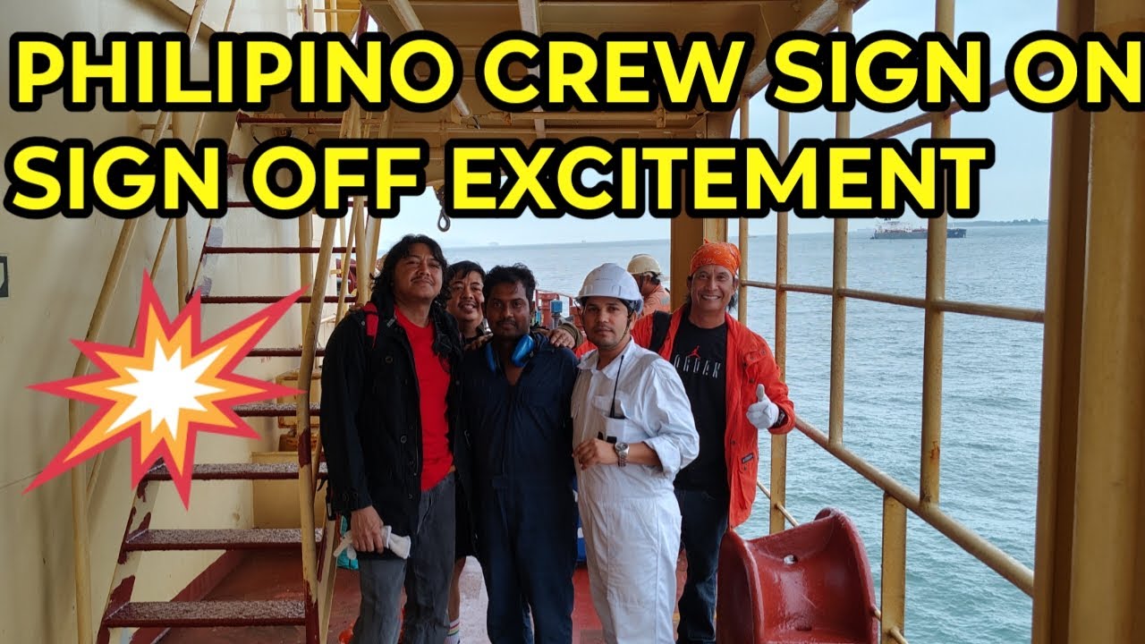Philipino Crew Sign on🌎 and Sign off Excitement🇮🇳 // #merchantnavy # ...