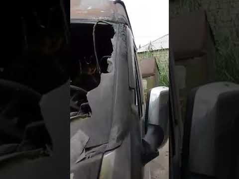 Atilla Trans MMC balansında olan Ford  markalı mikroavtobus dayandıgı yerde alışıb yanmış