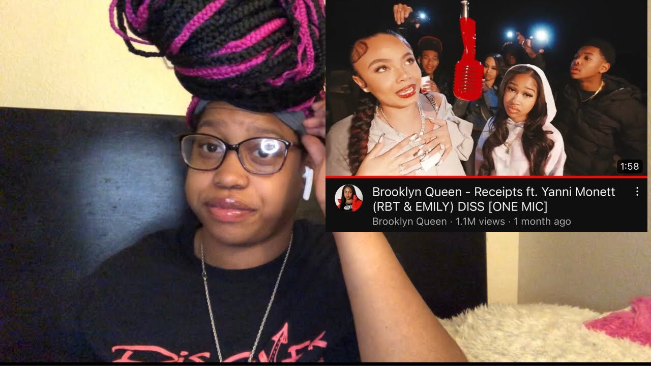 Reaction to Brooklyn Queen dis track - Receipts - YouTube