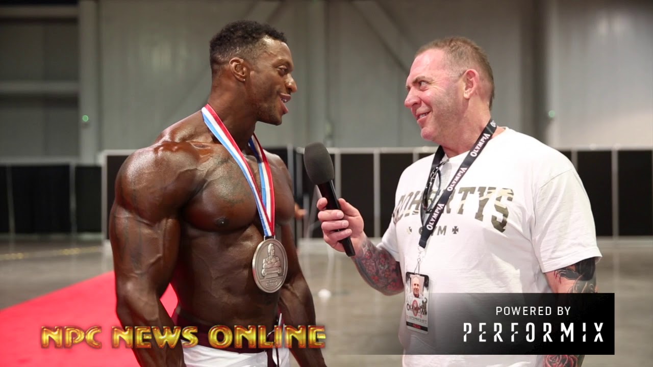 2018 Olympia Raymont Edmonds 2nd Place Men's Physique After Show ...