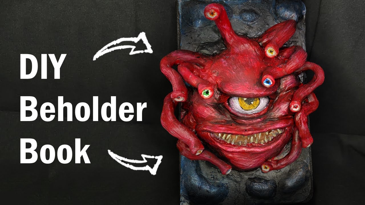 DIY Beholder Book Cover - Step by Step Sculpting Tutorial - Dungeons ...