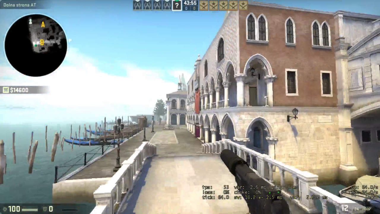 cs go CANALS CT side - 40 + tricks flashes smokes etc - how to play ver ...