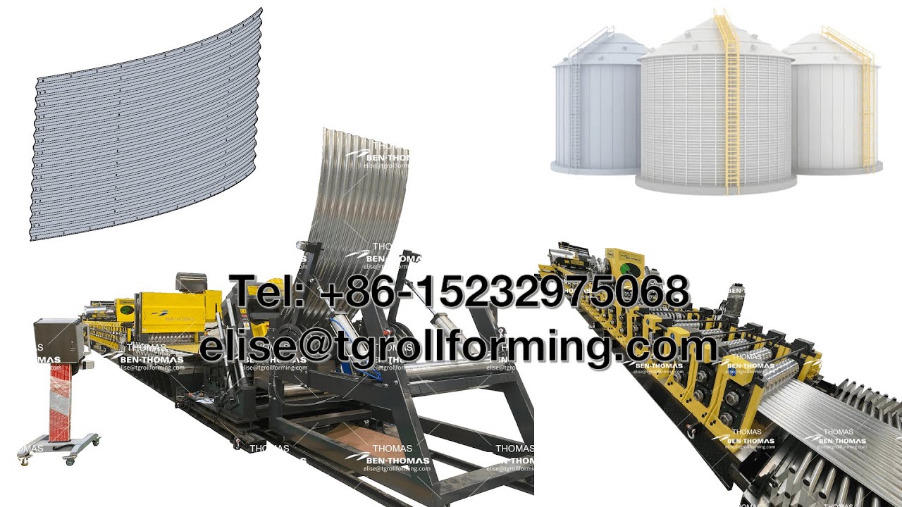 Steel silo corrugated panel production machine | Steel silo corrugated ...