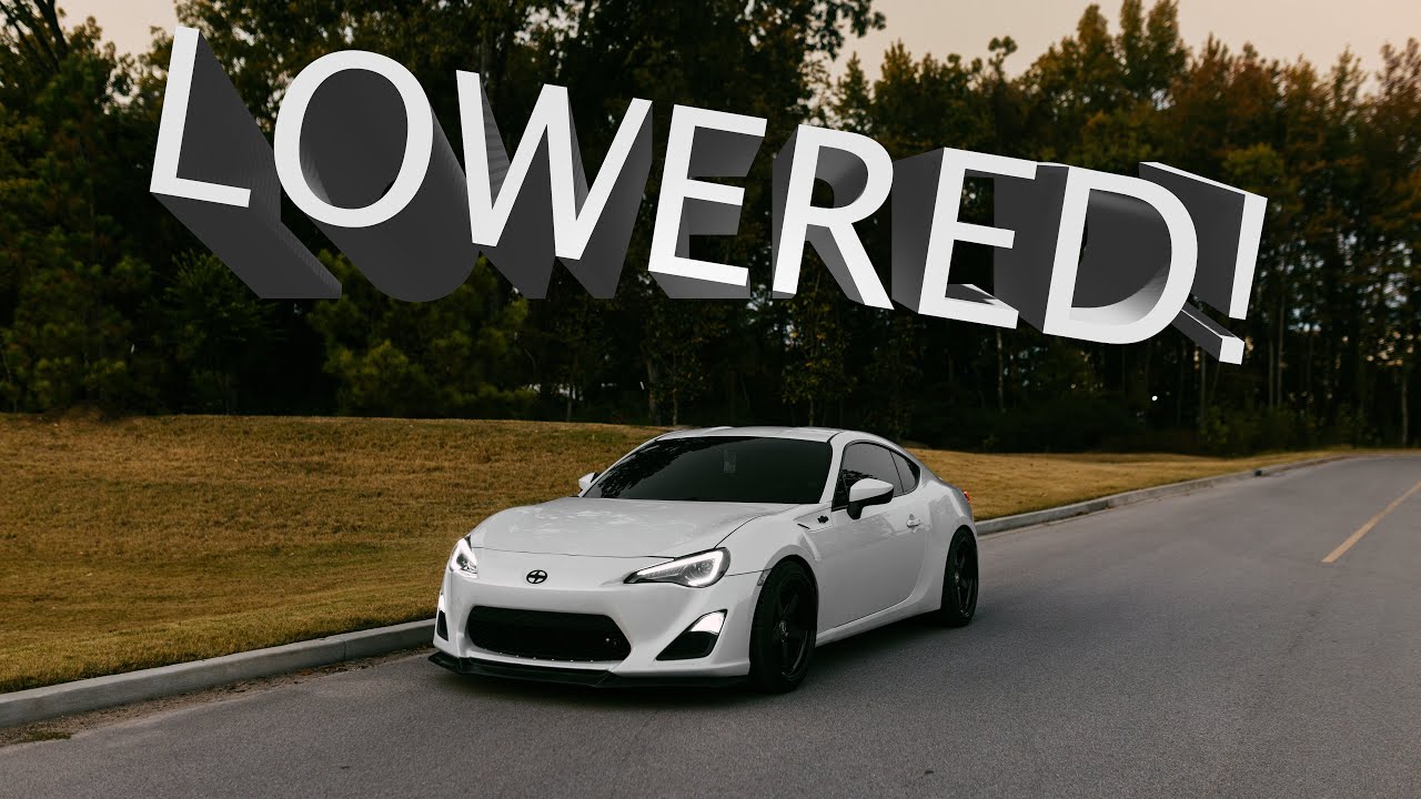 My Turbo FRS Got Lowered on TRD Lowering Springs! - YouTube