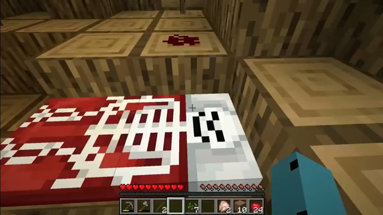 minecraft death bed - YouTube
