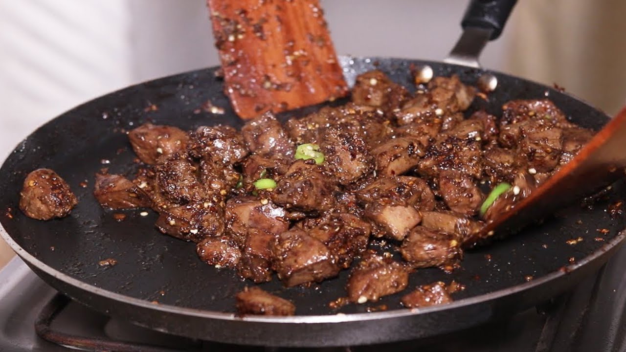 Tawa Fry Kaleji Recipe With Soft Trick | Beef Kaleji (Beef Liver) by ...