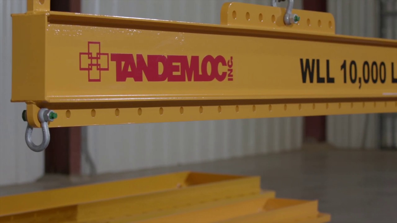 Tandemloc's Lift and Spreader Beam Combination Beams - YouTube