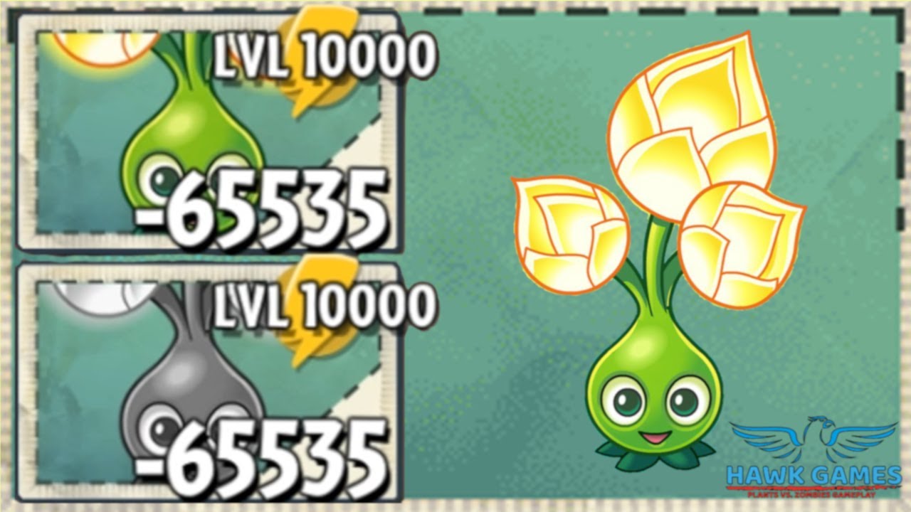 Plants vs Zombies 2 Gold Bloom Upgraded to Level 10000 PvZ2 - YouTube