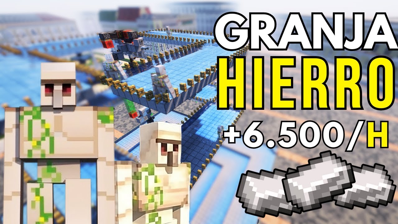 GRANJA de HIERRO 1.21 | +6.500 de HIERRO por HORA | MINECRAFT TUTORIAL ...