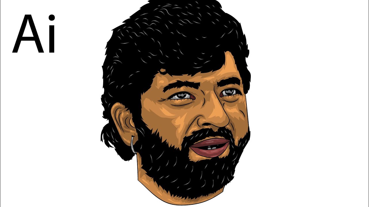 Adobe illustrator 2020 created vector art gabbar singh #vectorart # ...