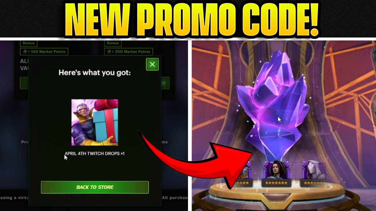 NEW PROMO CODE + 2x 7 STAR CRYSTAL OPENING! MCOC PROMO CODE - YouTube