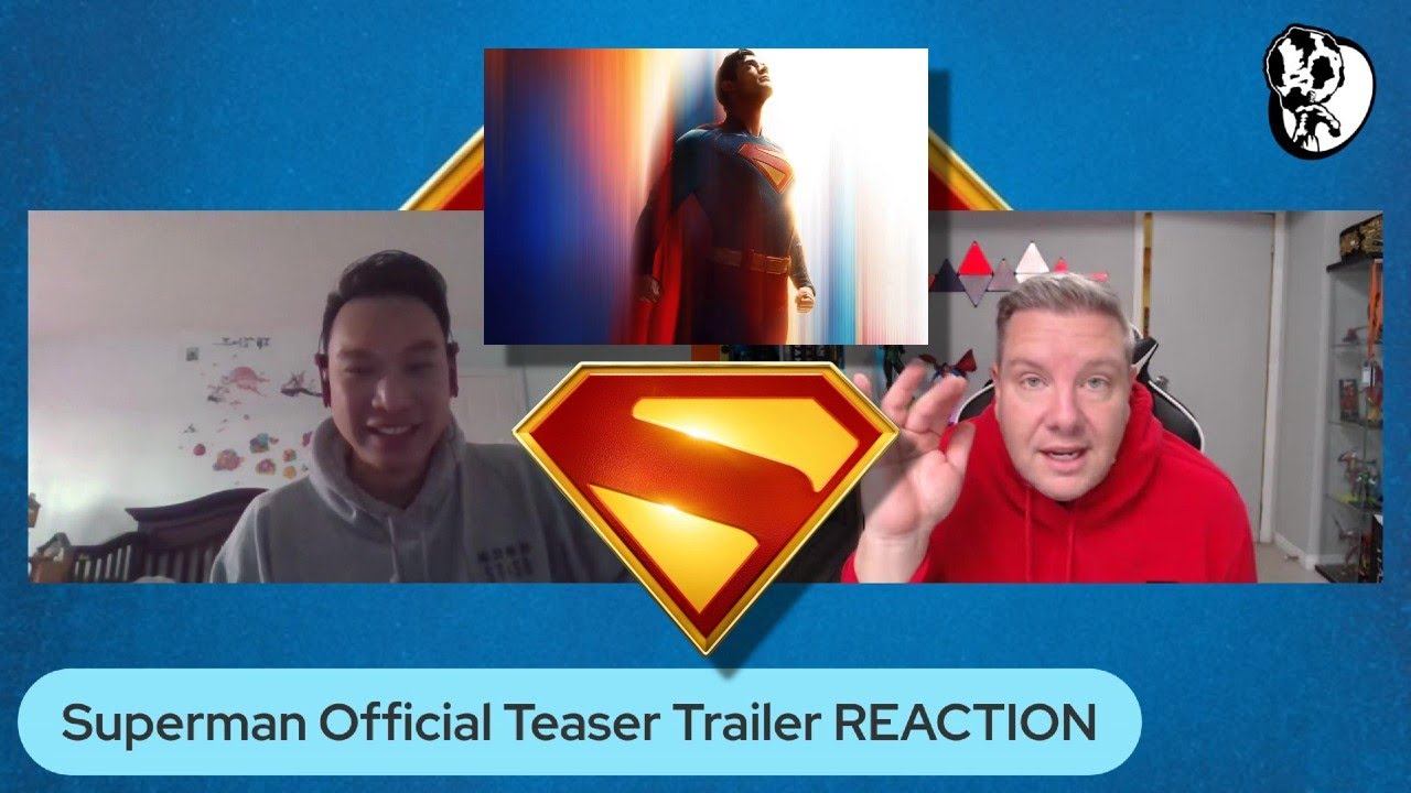 LET S TRAILER REACT! Superman Teaser Trailer REACTION - YouTube