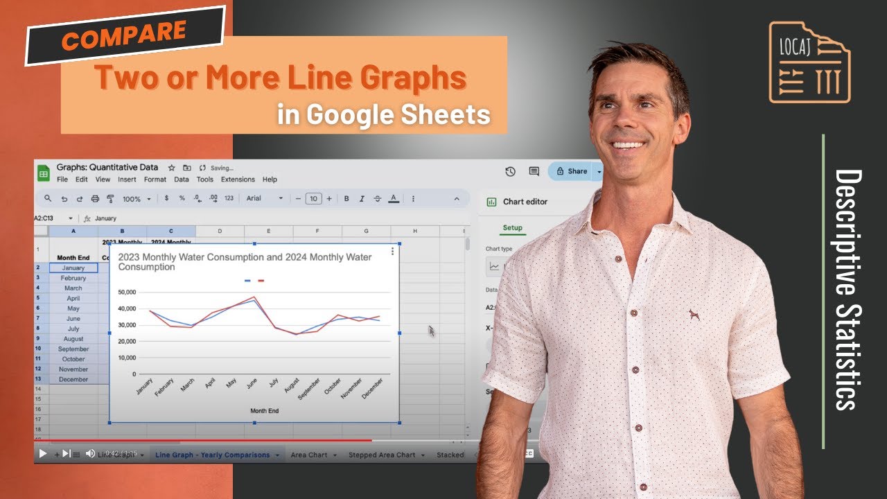 Comparing Two or More Line Graphs in Google Sheets - YouTube