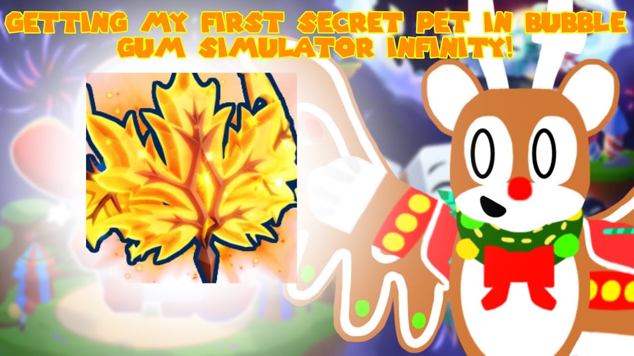 Finally getting my 1st Secret Pet in Bubble Gum Simulator Infinity ...