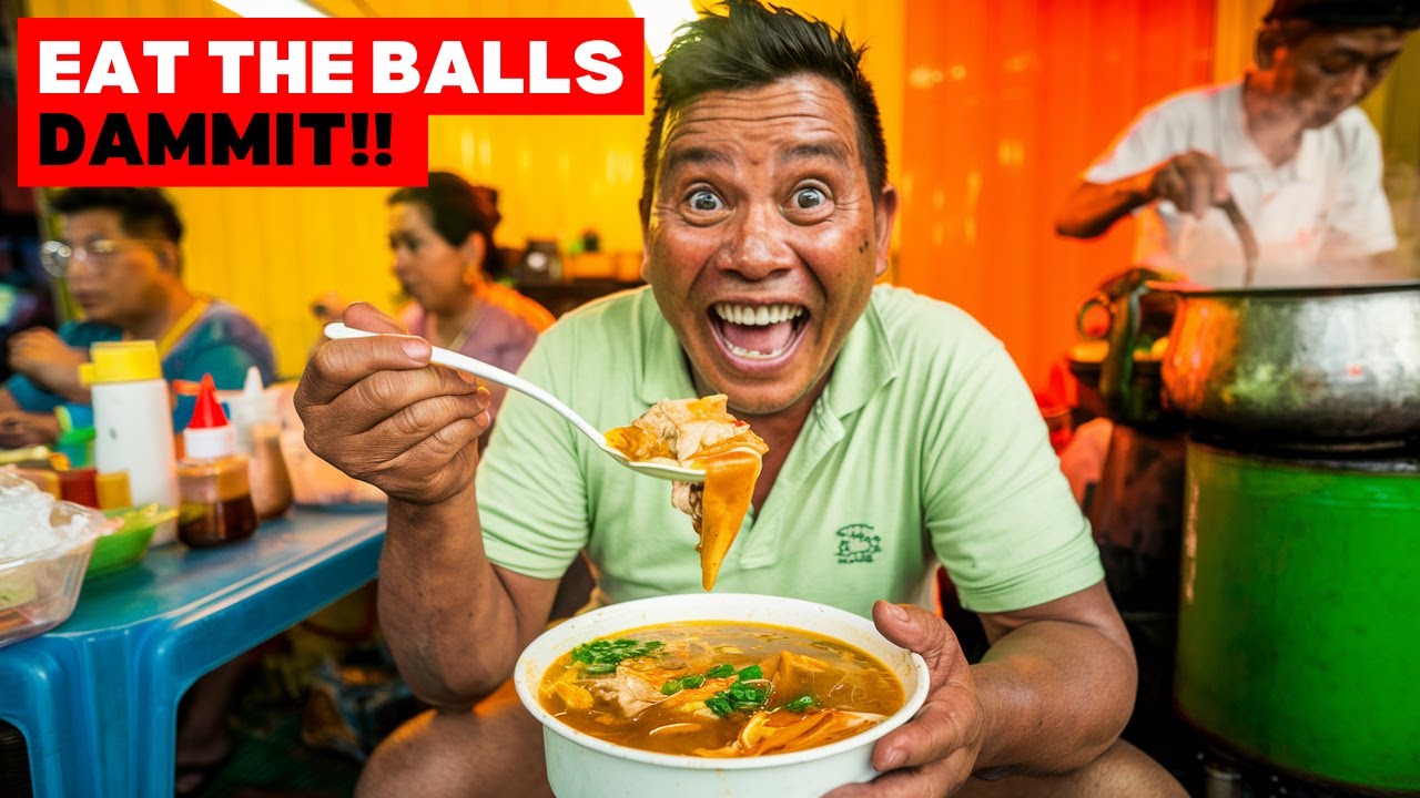BULL's MANHOOD Soup! Filipino Are OBSESSED With This Dish - YouTube