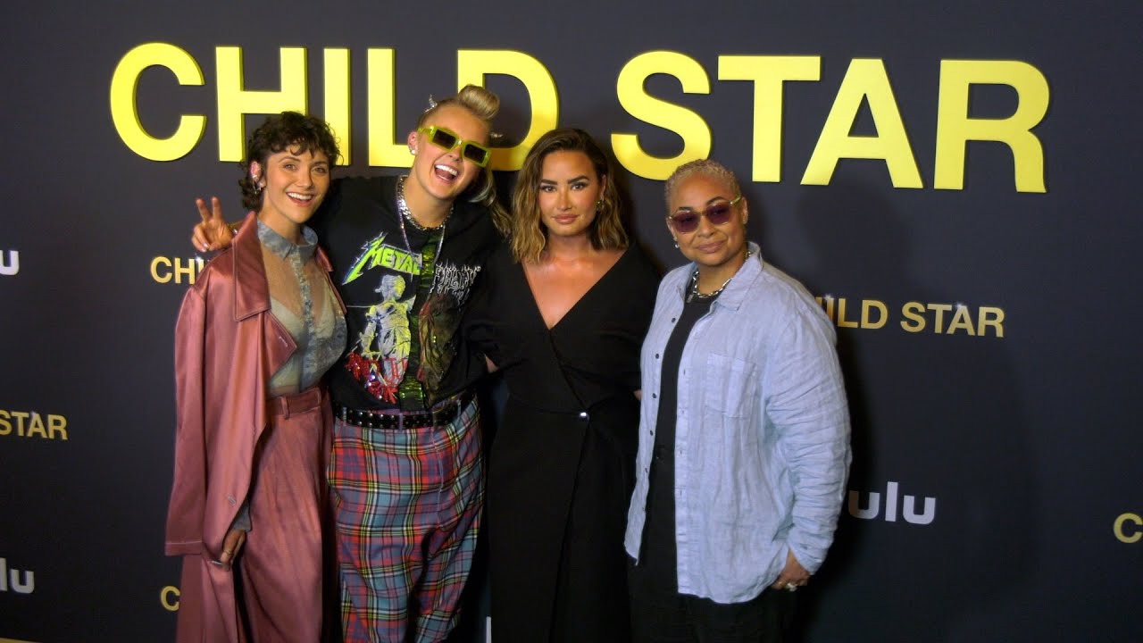 The cast of Demi Lovato's "Child Star" poses together at the premiere ...