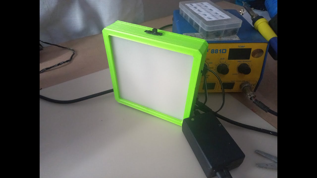 DIY LED PANNEL - Photography light from salvaged LED's - YouTube