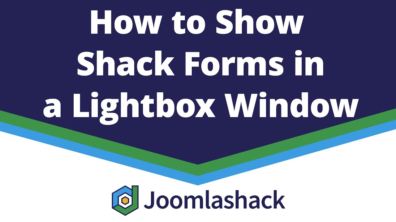 How to Show Shack Forms in a Lightbox Window - YouTube