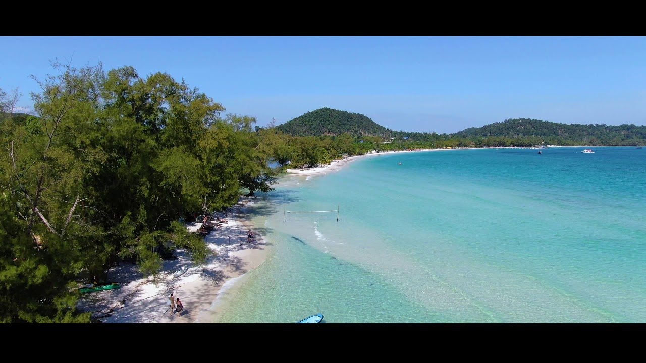 4k White Sand Beach of Koh Rong Island - YouTube
