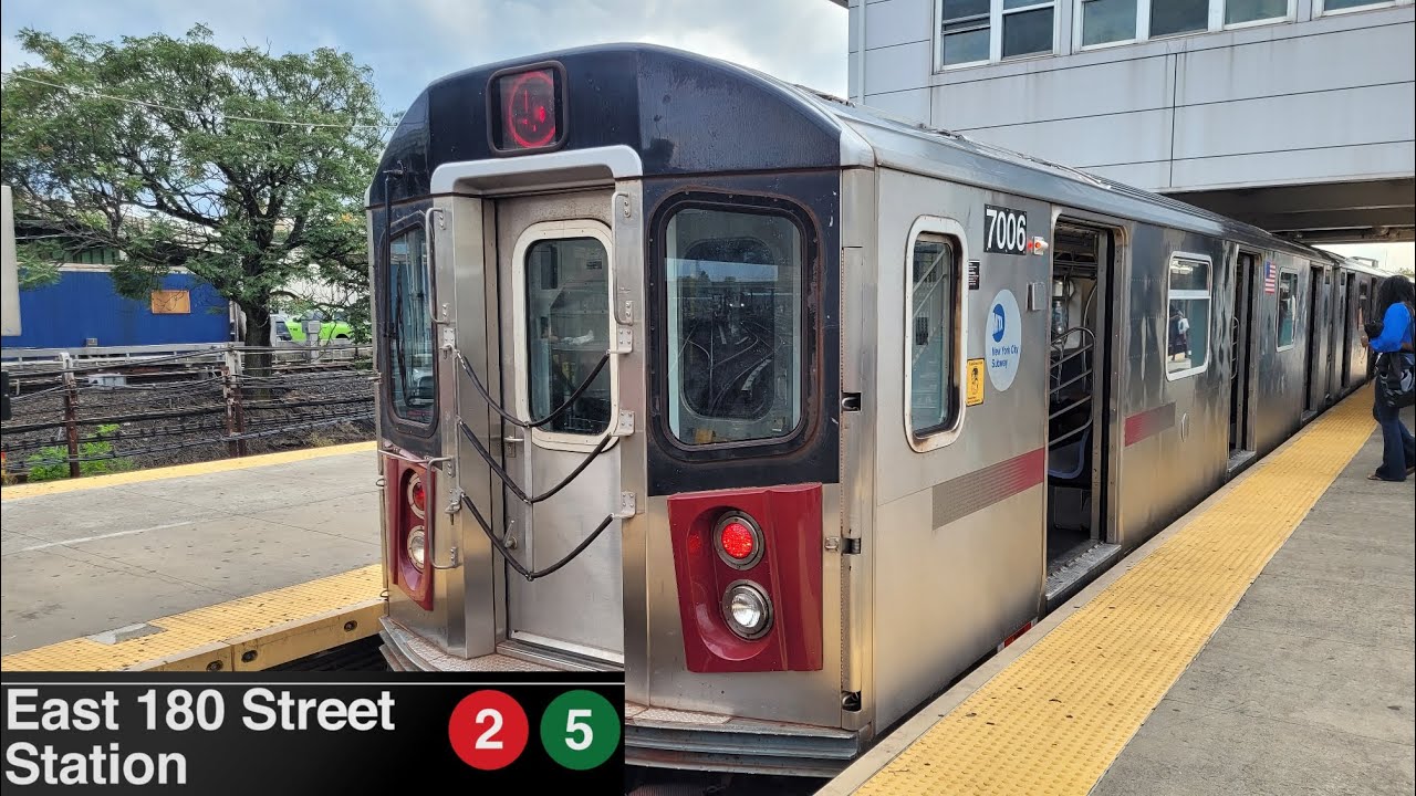 (2) & (5) Trains at East 180th Street - YouTube