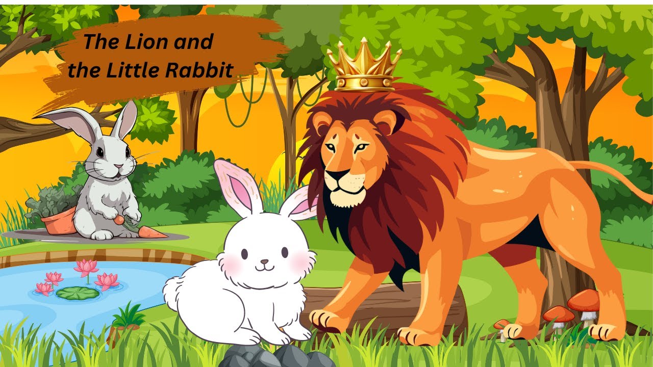 The Lion and the Little Rabbit/ how to be patience/kids moral story ...