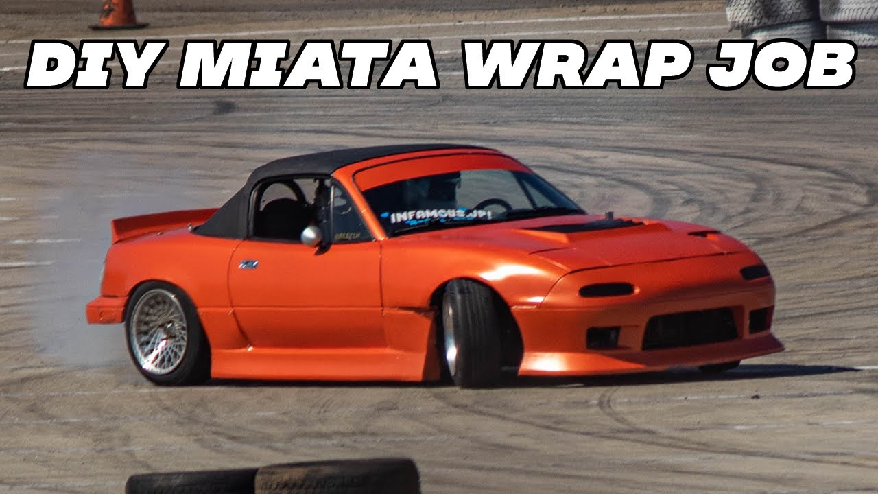 DIY Miata Wrap Job - YouTube