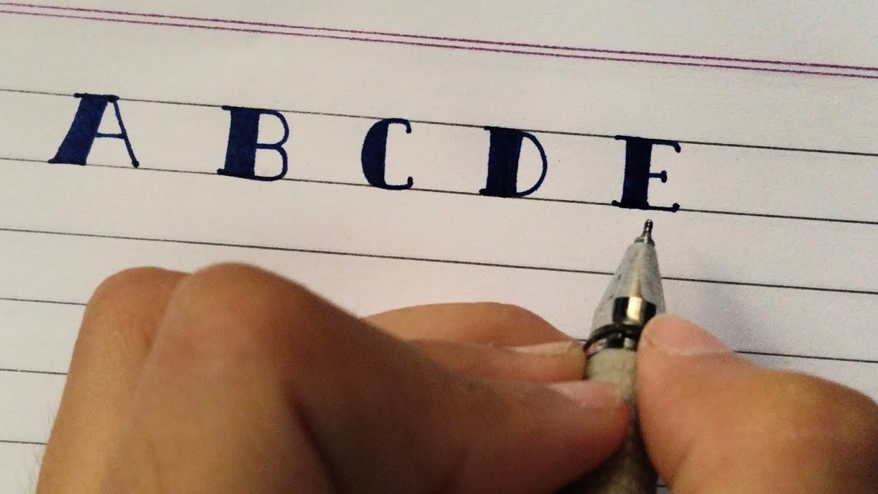 Semi Bold English Capital Letters Tutorial | How to Write English ...