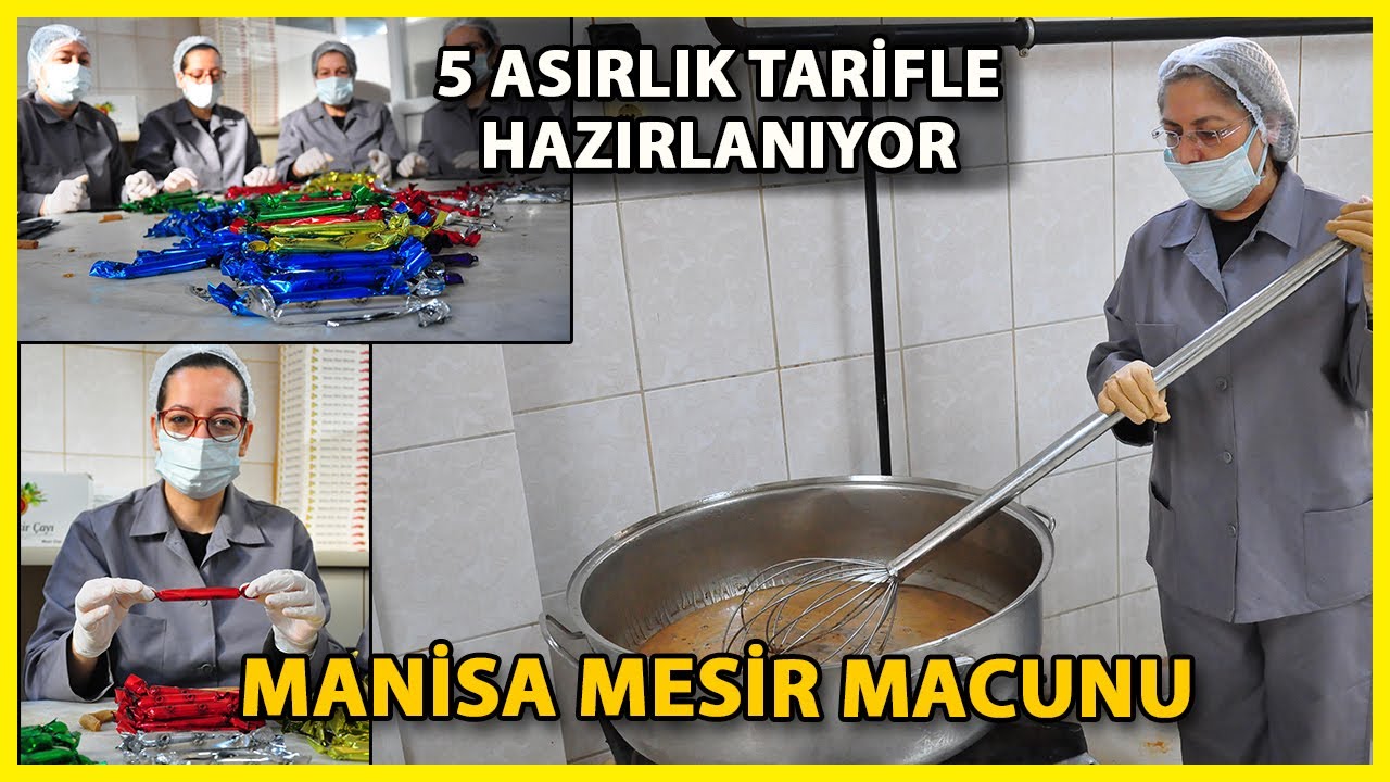 Manisa'da Saçılacak 7 Ton Mesir Macununun Yapımına Başlandı - YouTube
