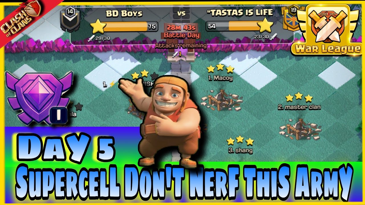 Supercell Don't Nerf This Army | Clash Of Clans | COC - YouTube