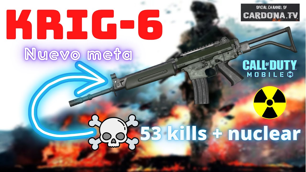 Krig-6 nueva arma meta en #codm 53 kils + nuclear mejor clase #codmobile #callofdutymobile - YouTube