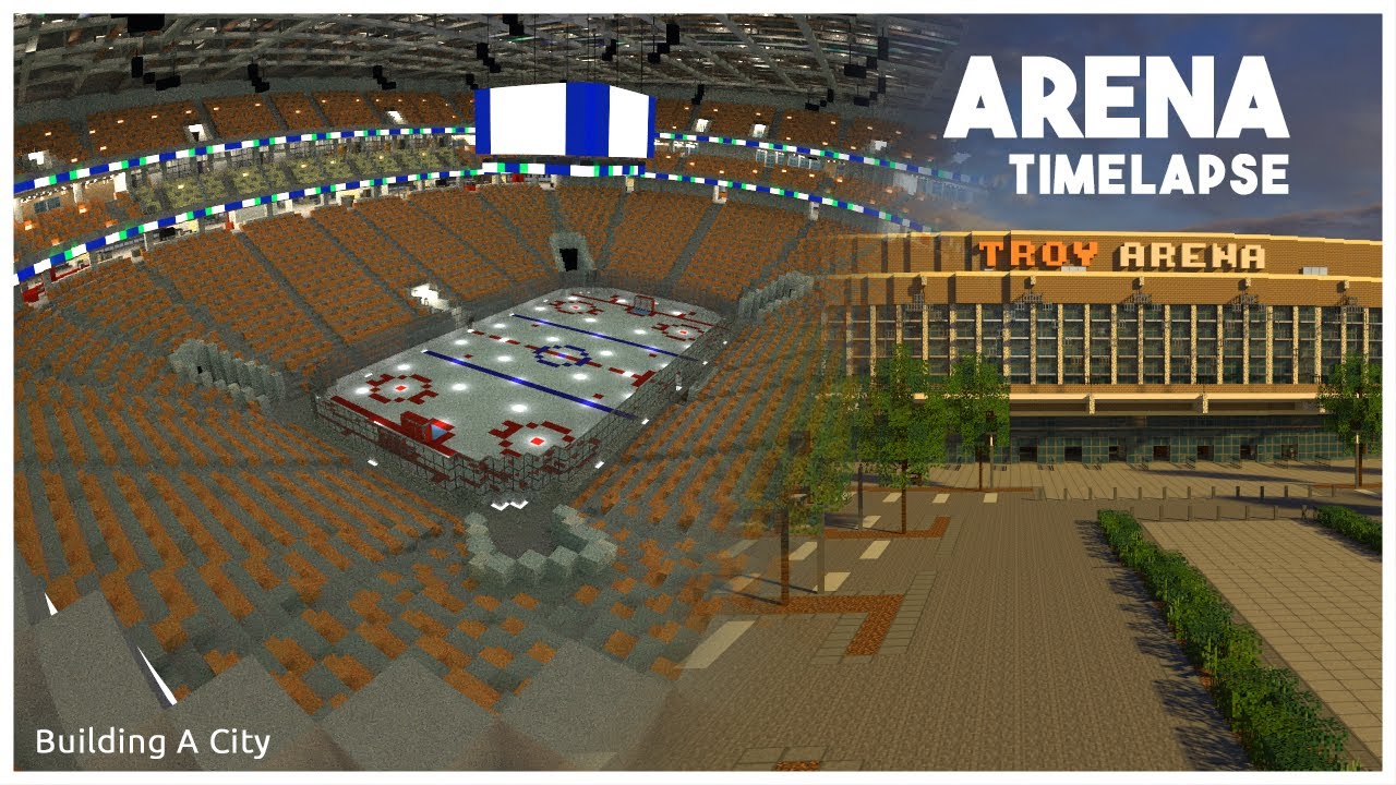 Minecraft Indoor Arena // Realistic City Project [Timelapse] - YouTube