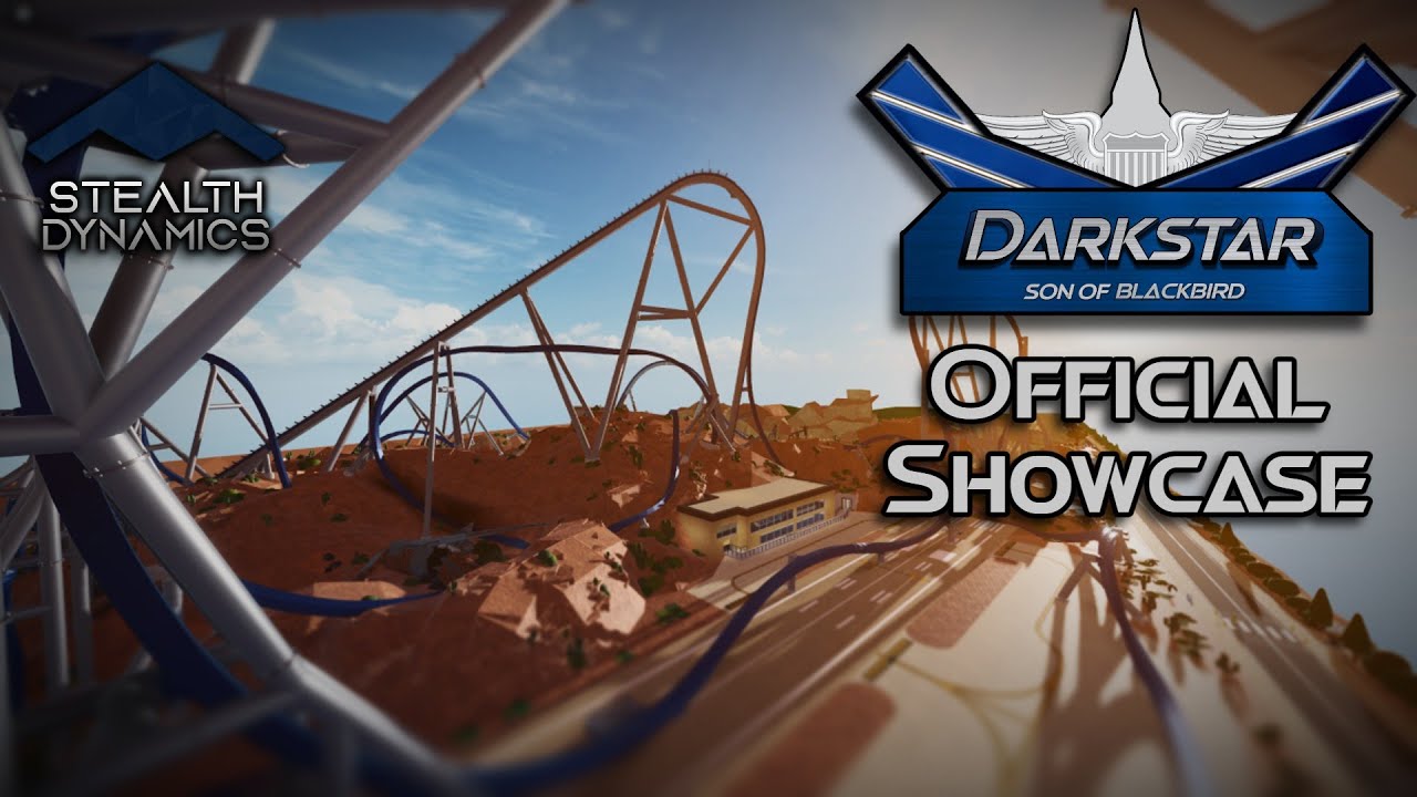 Darkstar: Son of Blackbird | ENOURMOUS RMC T-Rex Roller Coaster | Theme Park Tycoon 2 - YouTube