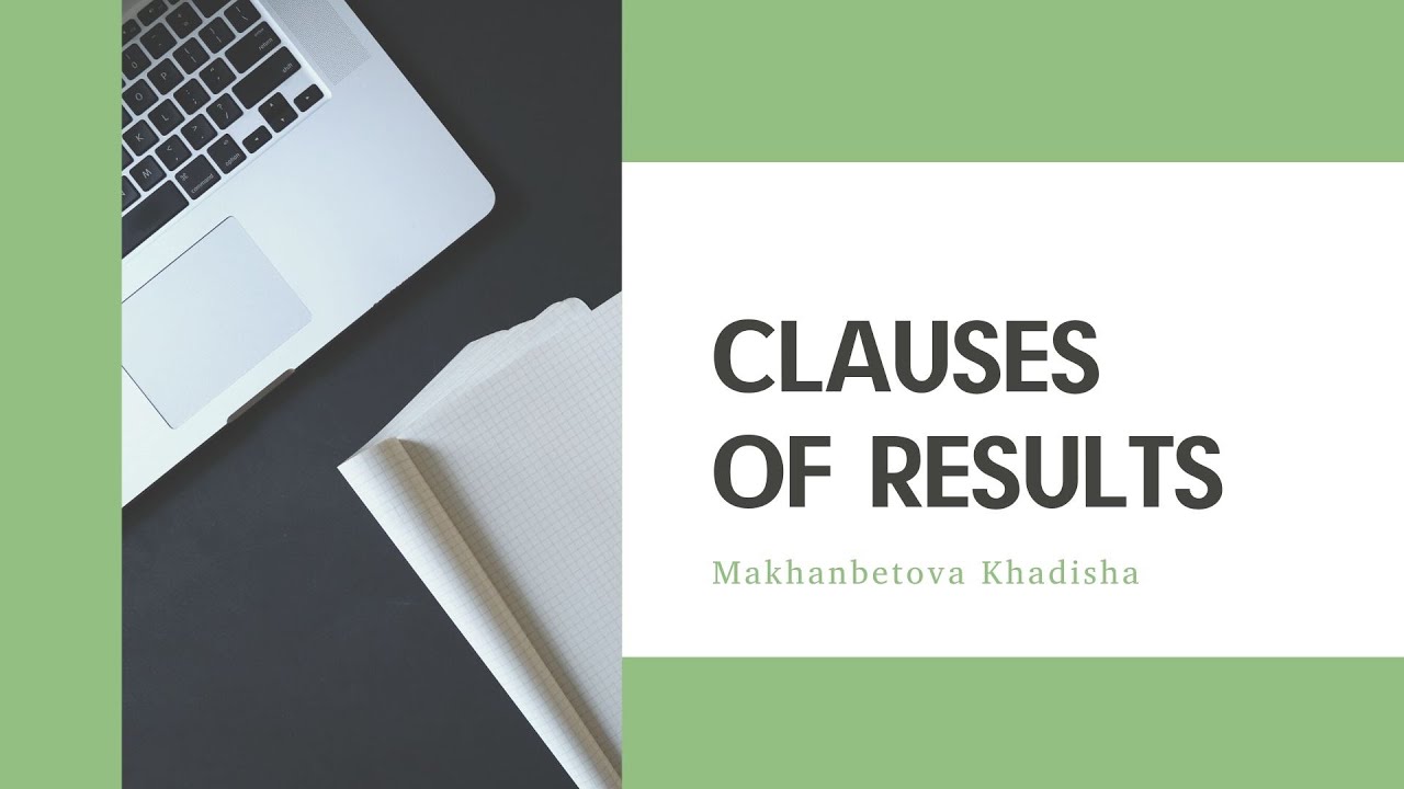 Clauses of result - YouTube