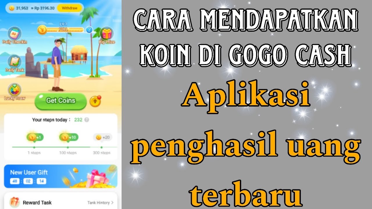 Cara Mendapatkan koin di Gogo Cash || 🔥Apk Penghasil Uang Terbaru - YouTube