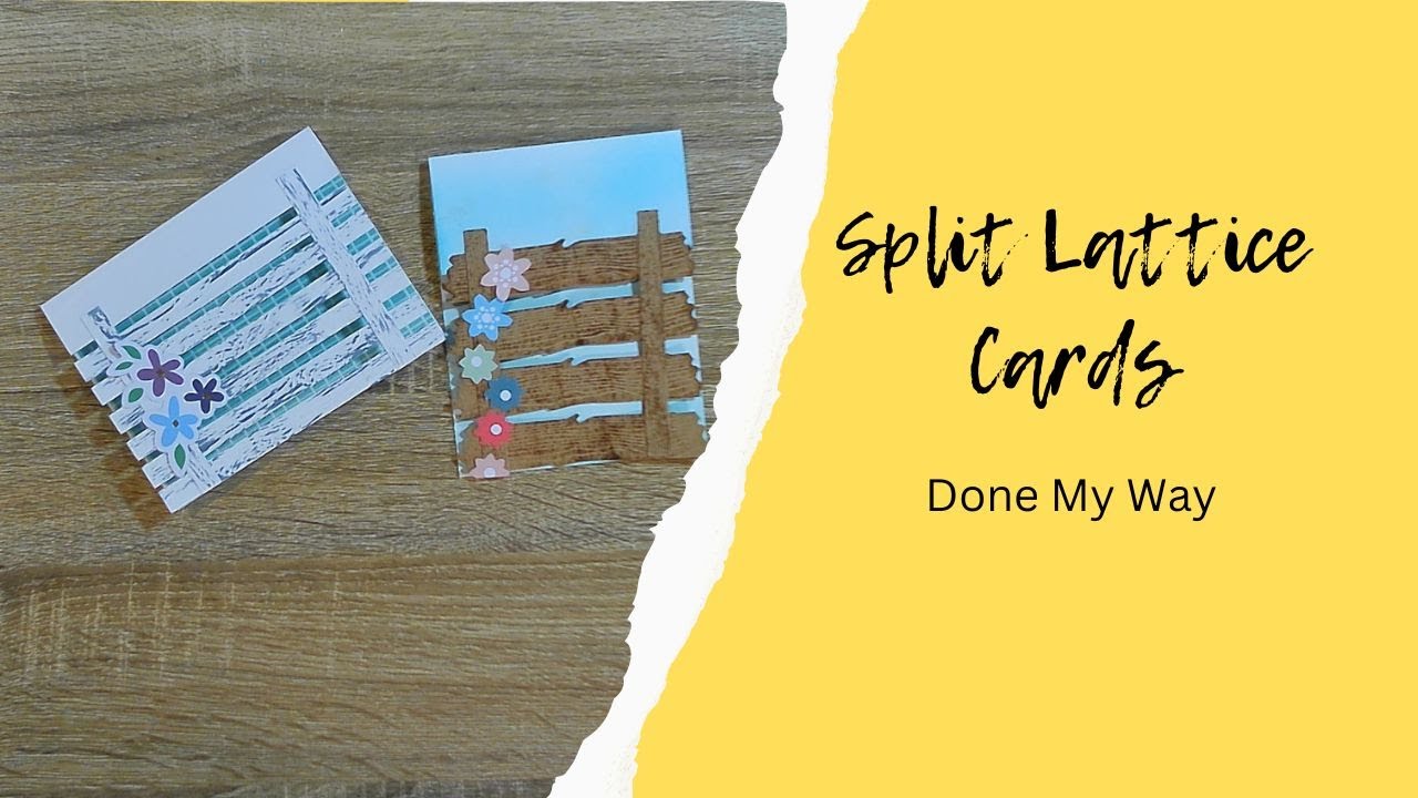 Popular Split Lattice Cards Done My Way - YouTube