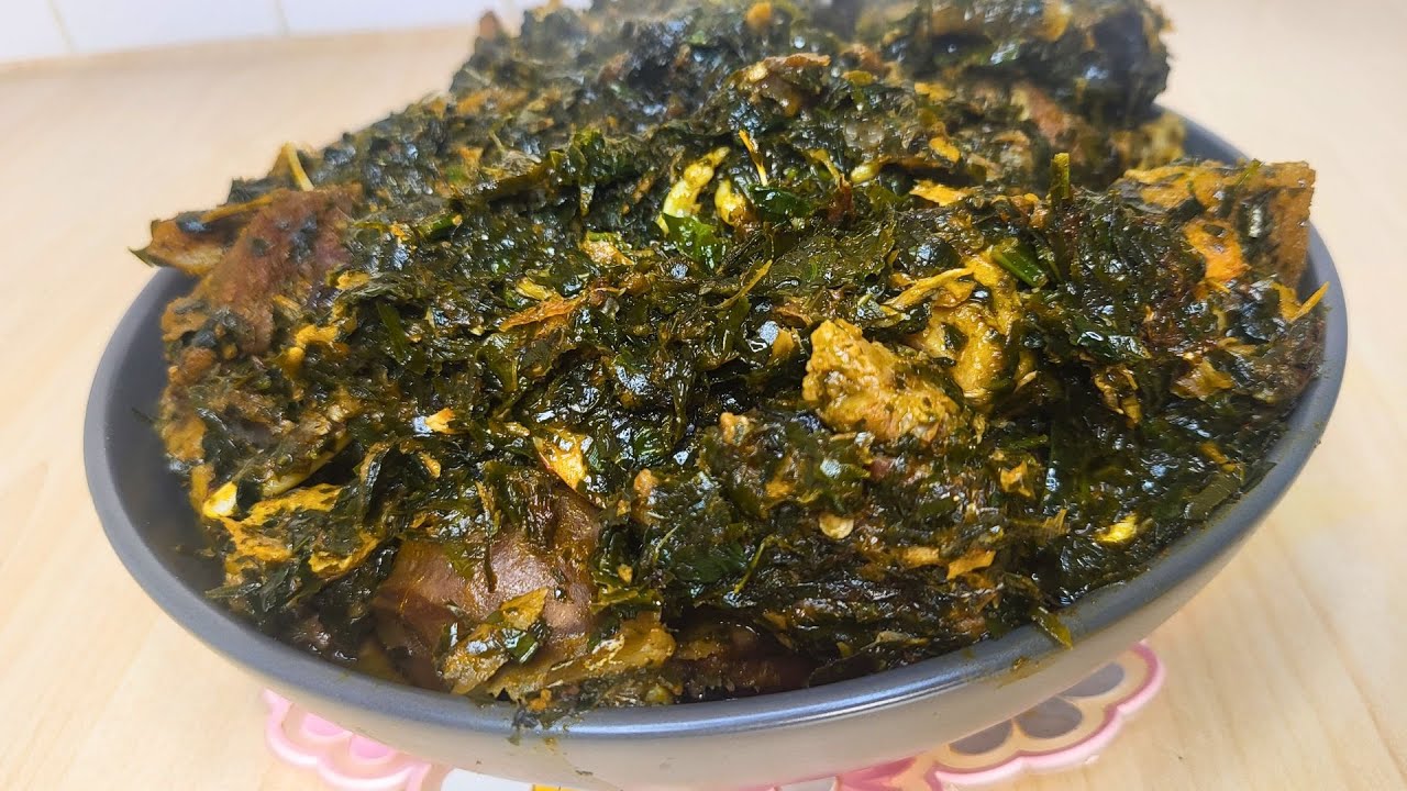 How to make Delicious Afang Soup that went to HARVARD - YouTube