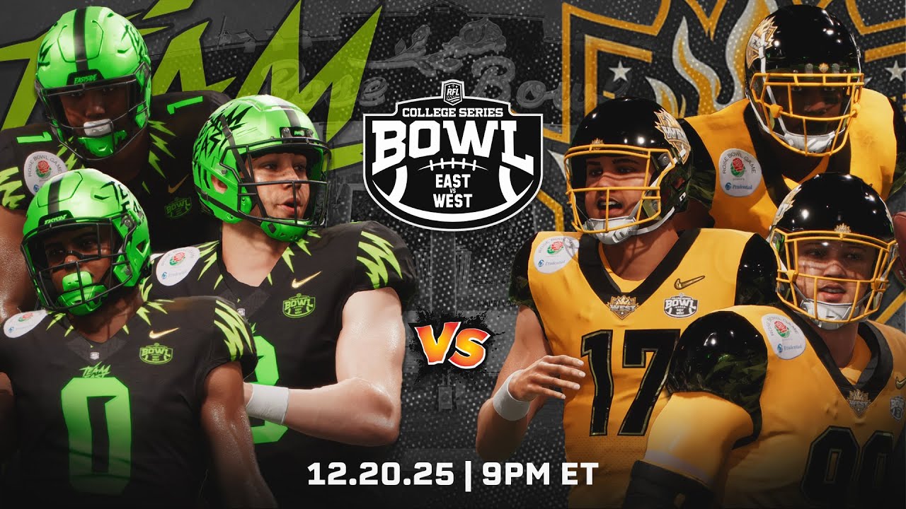 CFB26: East vs West RFL College Series Bowl Game, CS8 | CPU vs CPU ...