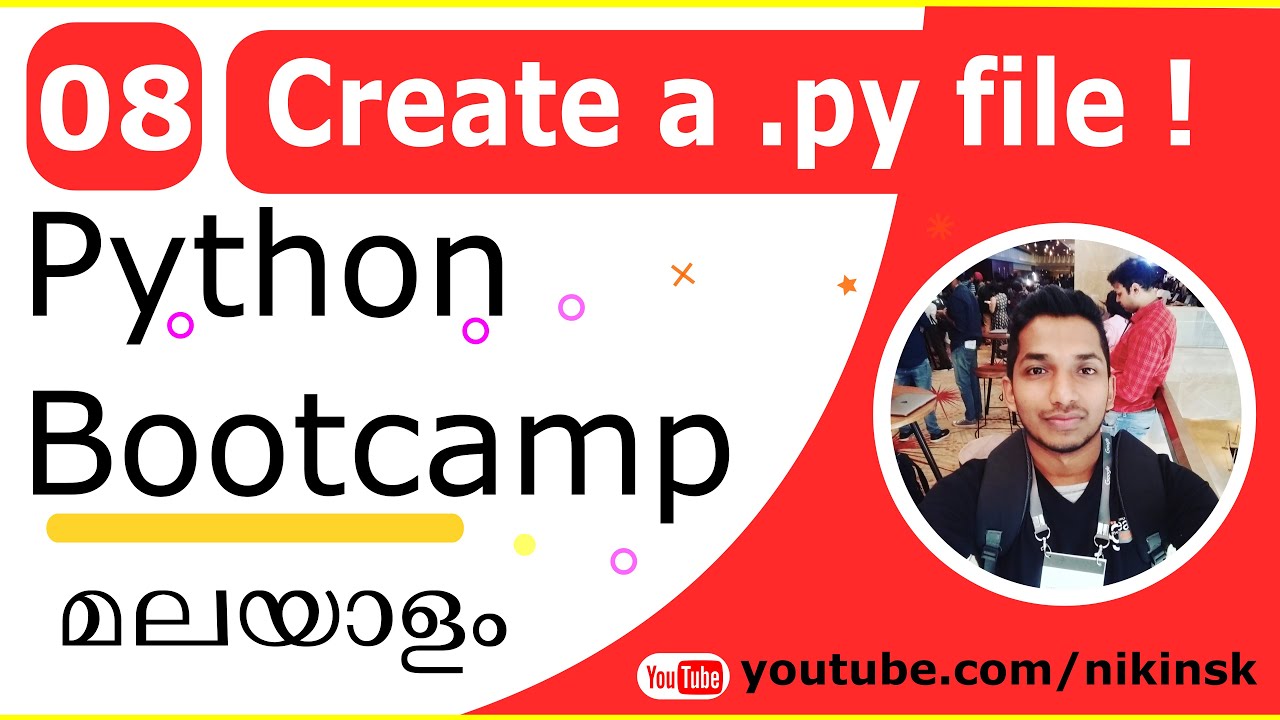 08 Create A Python File Malayalam Python Tutorial Bootcamp Youtube 3056