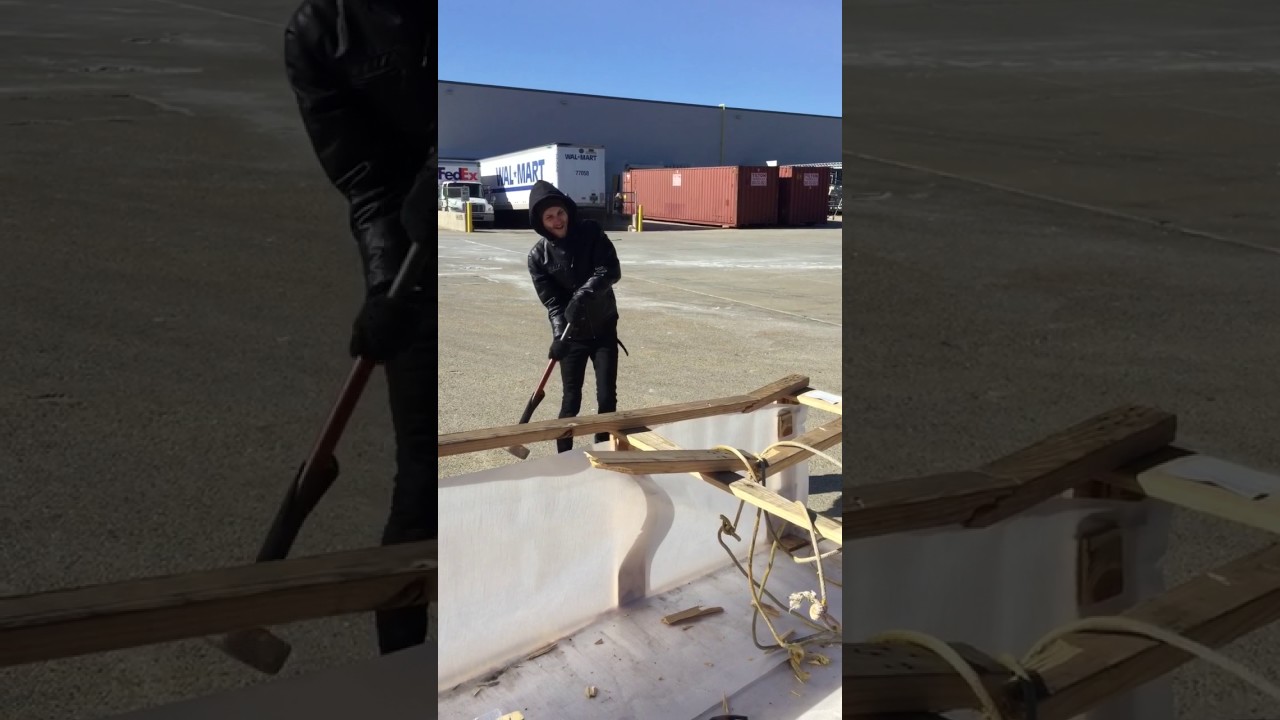Wrecking stuff - YouTube