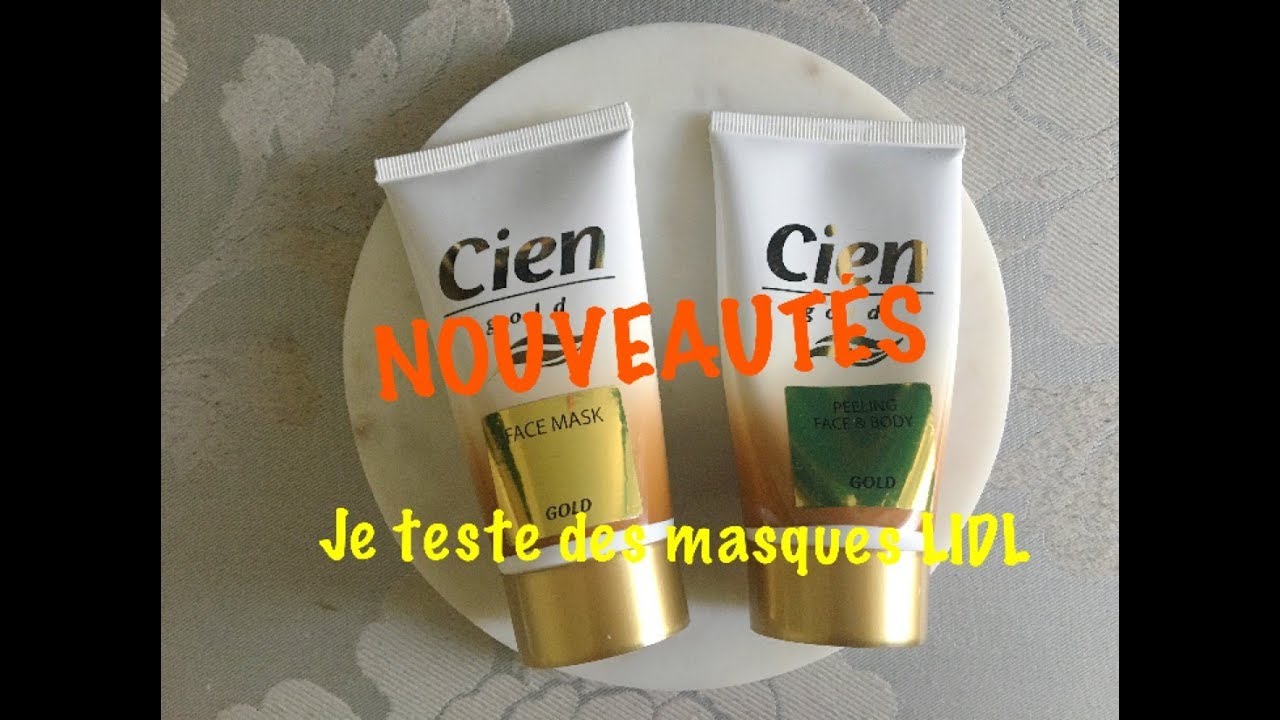 JE TESTE DES NOUVEAUTE CIEN GOLD LIDL : PEELING AND FACE MASK - YouTube
