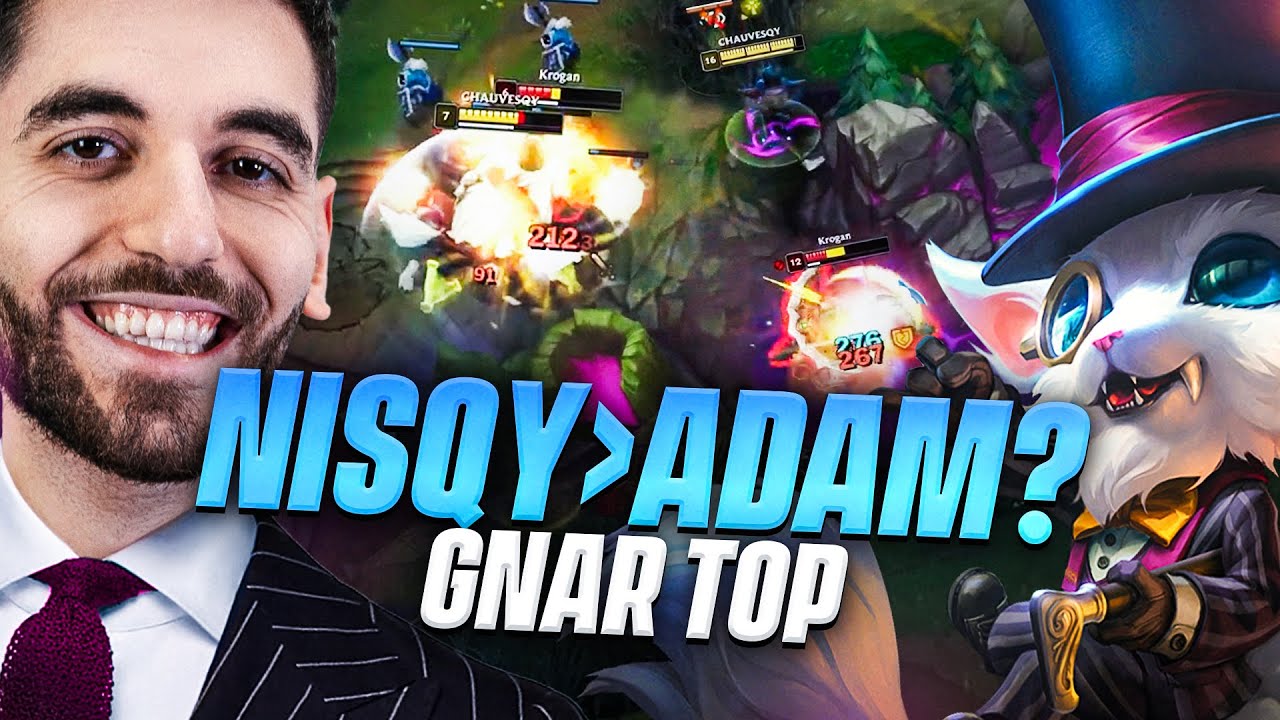 JE SUIS MEILLEUR QU'ADAM SUR GNAR ? Gameplay top - YouTube