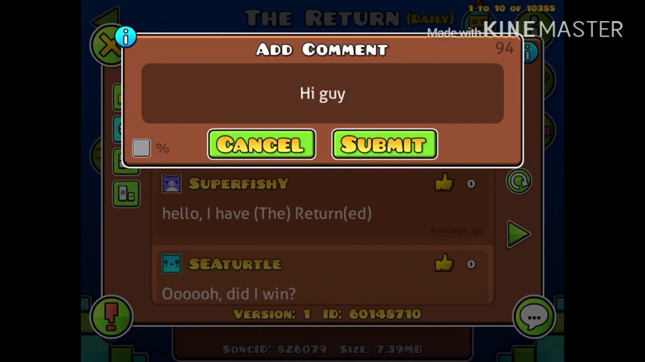 Uh so I got comment banned on GD - YouTube