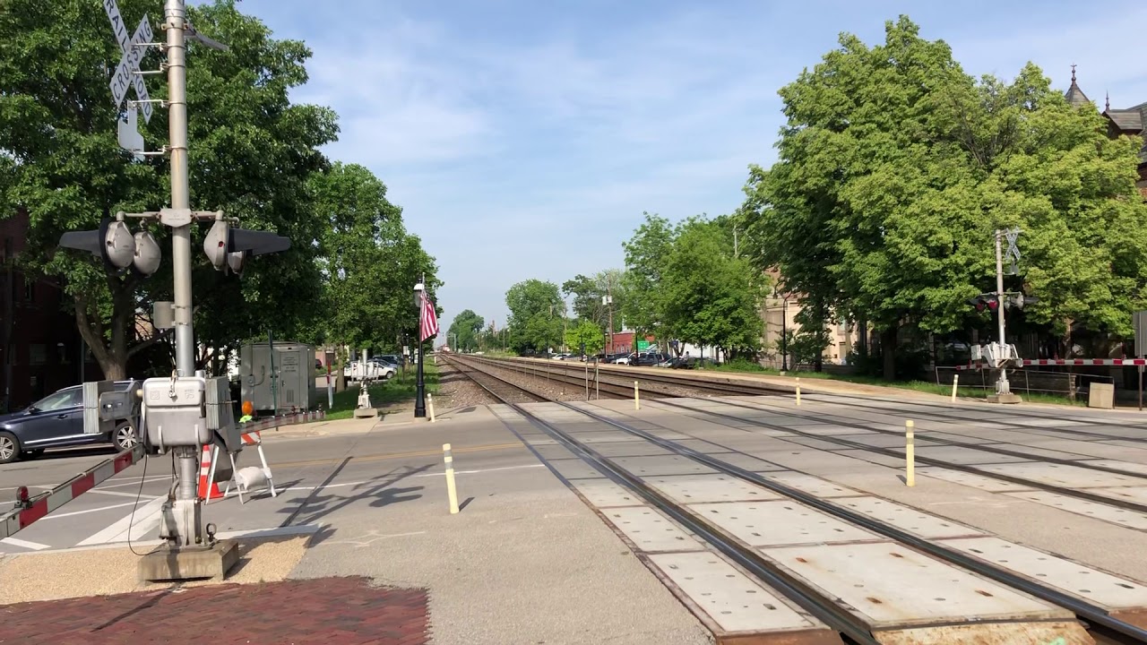 Outbound Metra 114 Express Passing Riverside IL - YouTube