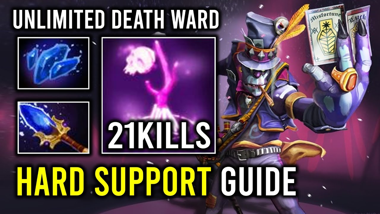 How to Play Hard Support Witch Doctor Like a 10K MMR with 1 Shot AoE Bounce Ward Full Aghs Dota ...